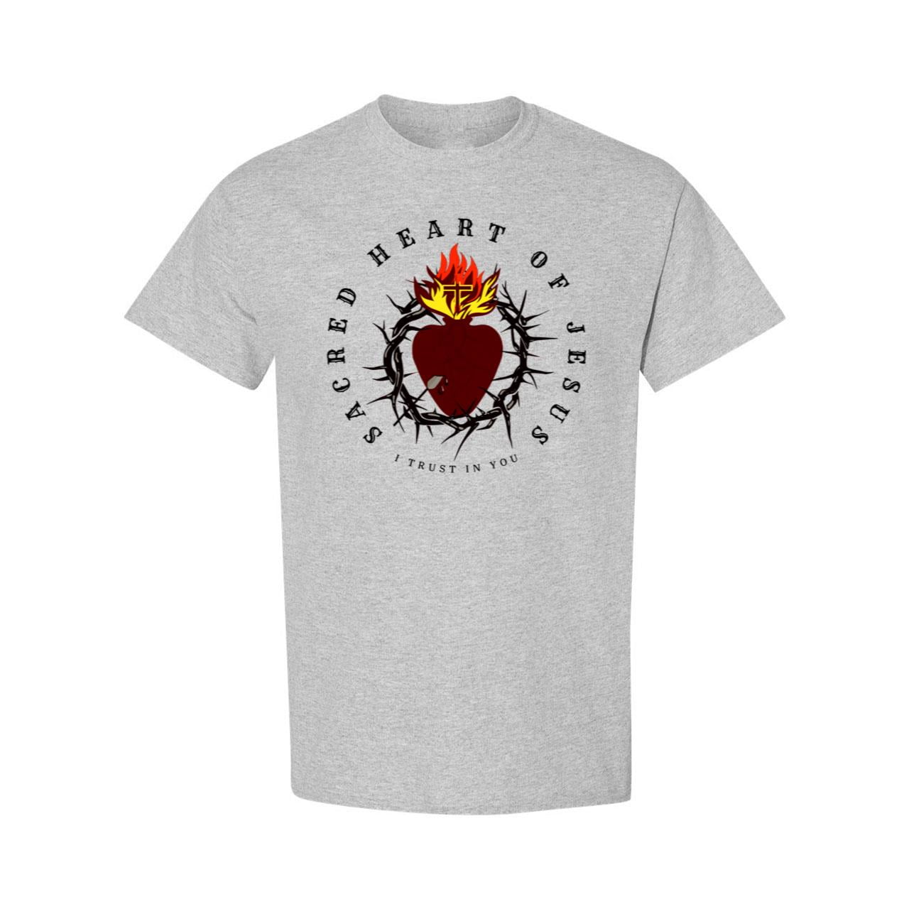 Sacred Heart of Jesus T-shirt for Men, Traditional Catholic Clothing ...