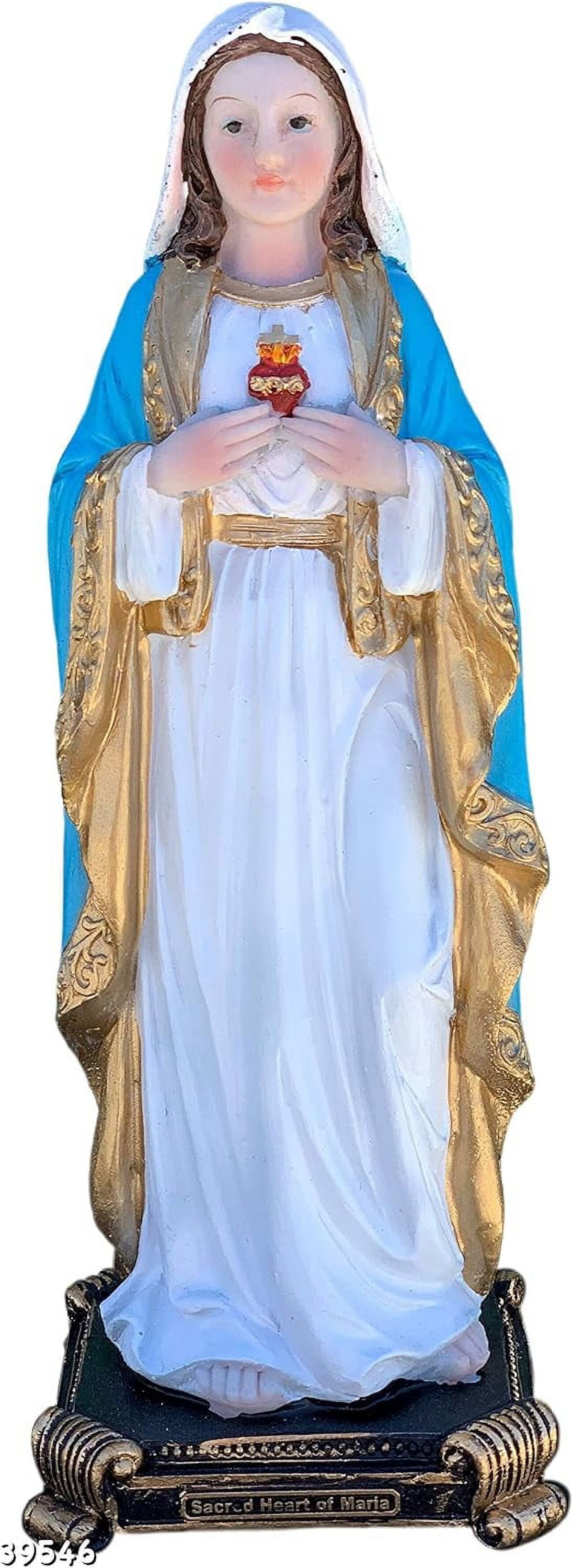 Sacred Heart of Mary Statue Sagrado Corazon de Maria Catholic 8" Tall ...