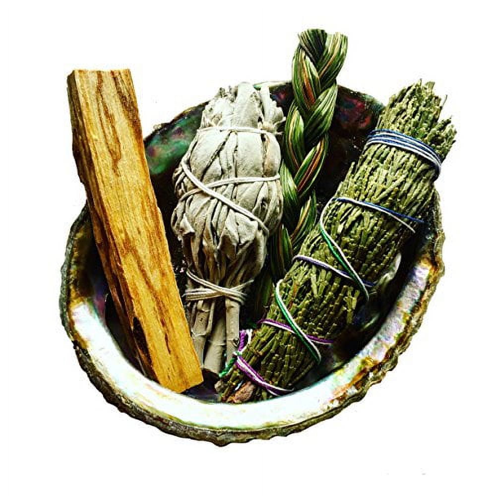 Sacred Medicine Smudge Kit | White Sage, Cedar, Palo Santo, Sweetgrass ...