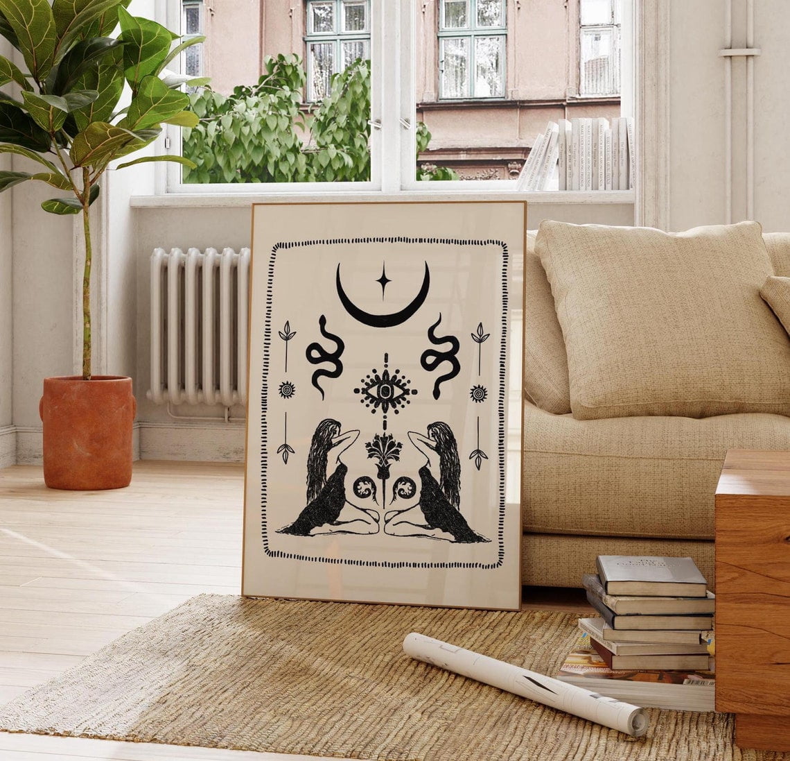 Sacred Mystic Goddess Feminine Energy Spiritual Art Poster, Unframed ...