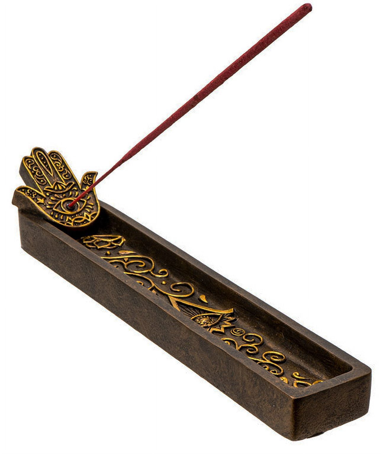 Sacred Symbol Hand of God Hamsa Palm Eye Of Providence Incense Burner ...