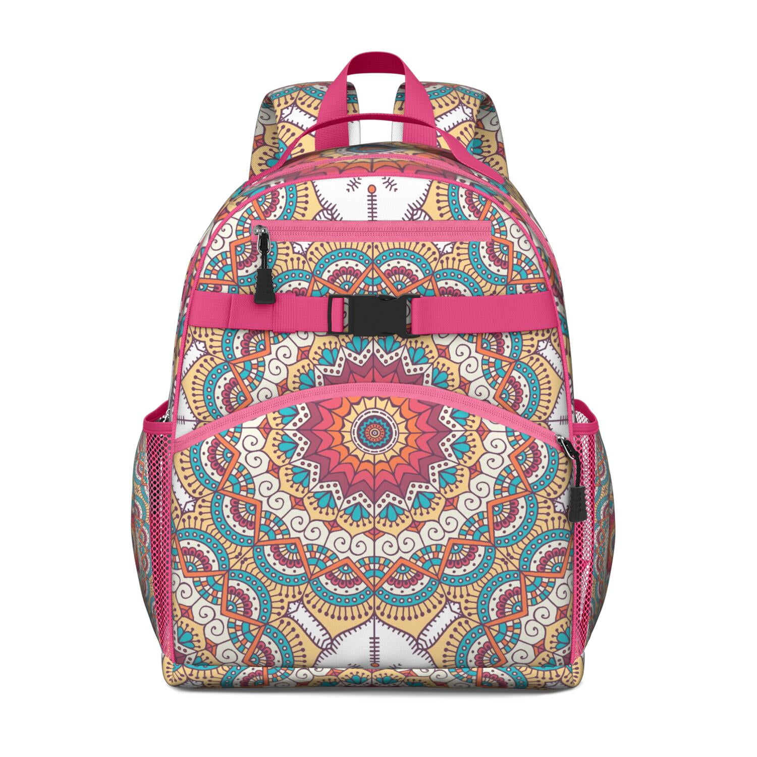Sacred Symbolic Mandala Backpack - Waterproof & Breathable Daily ...
