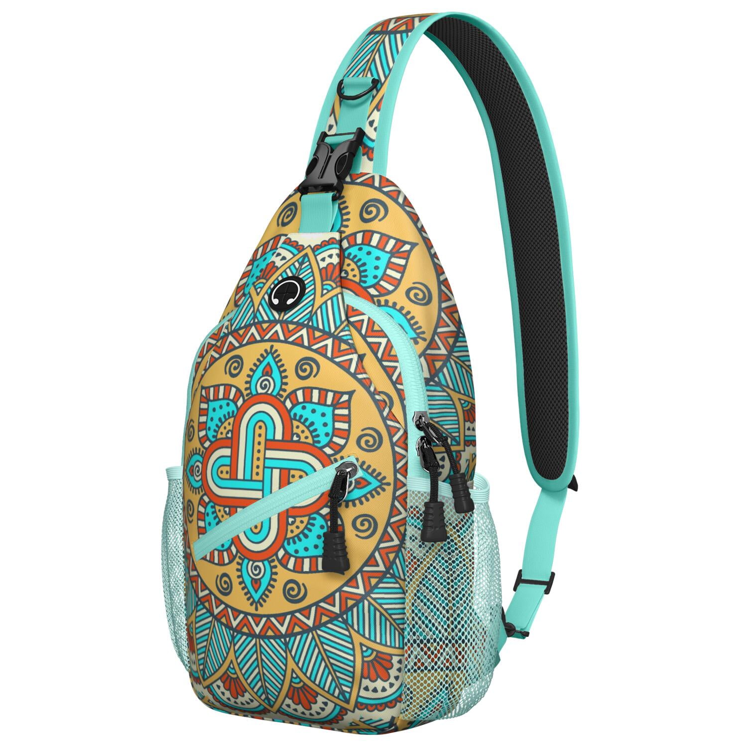 Sacred Symbolic Mandala Shoulder Backpack Abstract Ornamental Zen ...