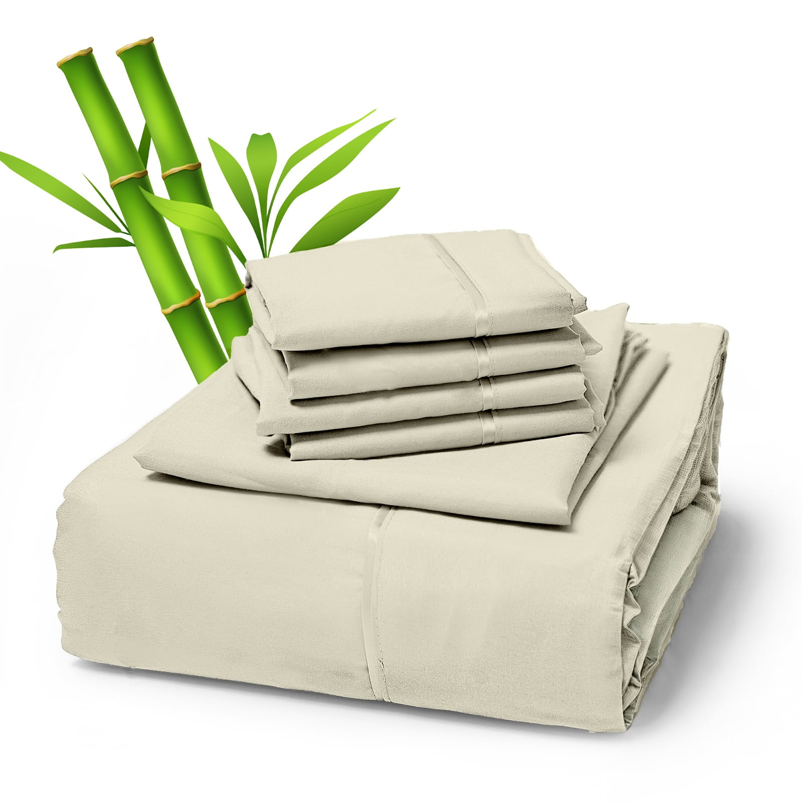 Sacred Thread 6 PC Bamboo Sheet Set - Silky Soft w/ Deep Pockets ...