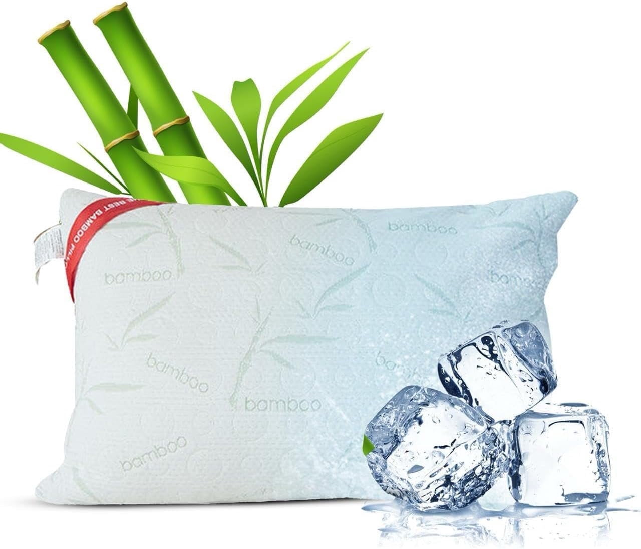 Sacred Thread Bamboo Memory Foam Pillow, Adjustable Memory Foam, for ...