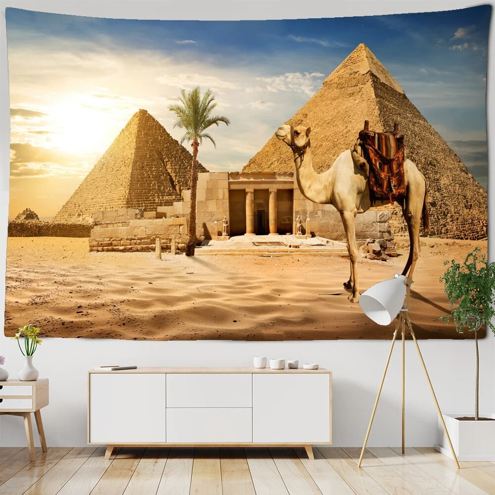 Sacred pyramid tapestry wall hanging Egypt Travel Star art wall hanging ...