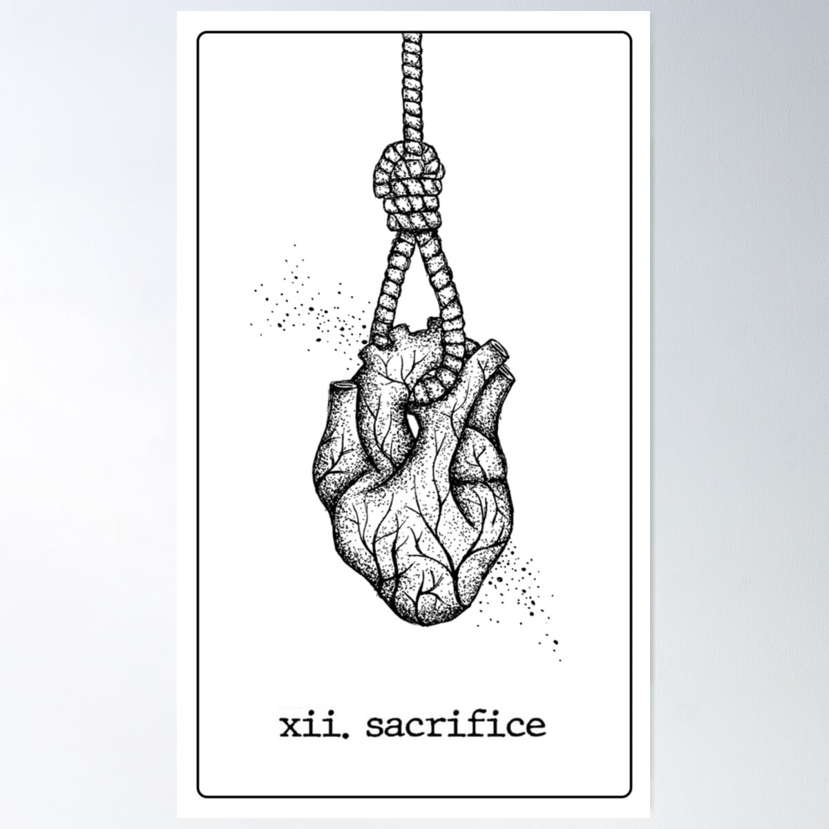 Sacrifice (The Hanged Person) Poster Wall Art, Modern Wall Decor For ...
