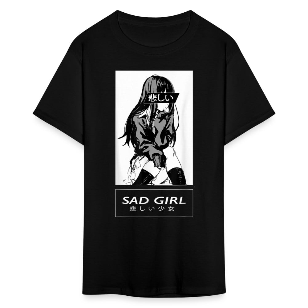 Sad Anime Emo Girl - Aesthetic Vaporwave Anime Otaku Sadness Introvert ...