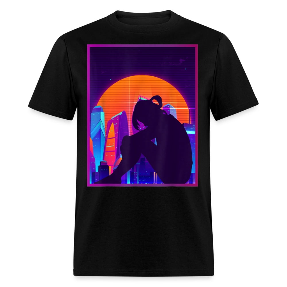 Sad Anime Emo Girl - Japanese Aesthetic Vaporwave Anime Otaku Sadness T ...