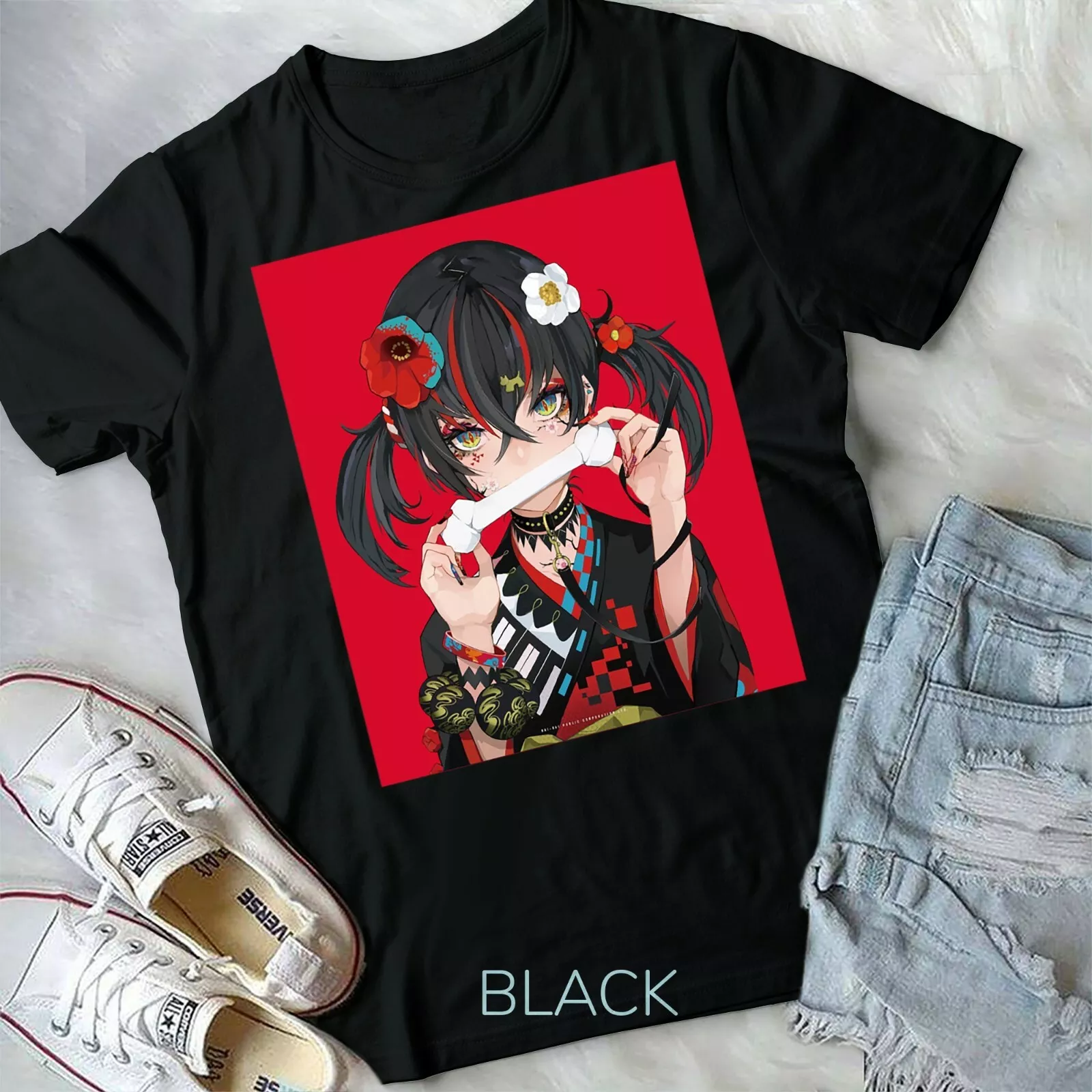 Sad Anime Girl in Japanese Aesthetic, Otaku and Manga Lover Fan Gift ...