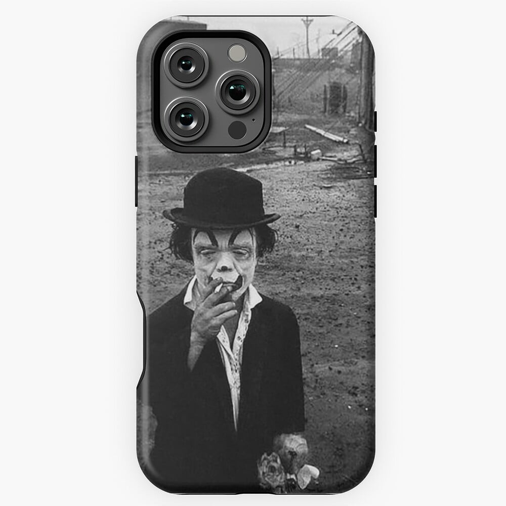 Sad Clown Smoking Vintage Circus Phone Case for iPhone 16 15 14 13 12 ...