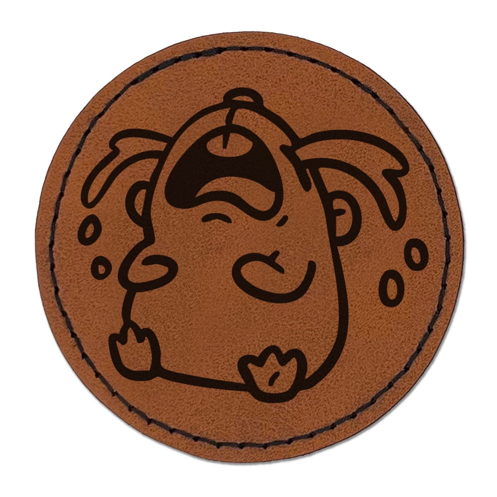 Sad Crying Bawling Gerbil Hamster Rodent Critter Pet Round Iron-On ...