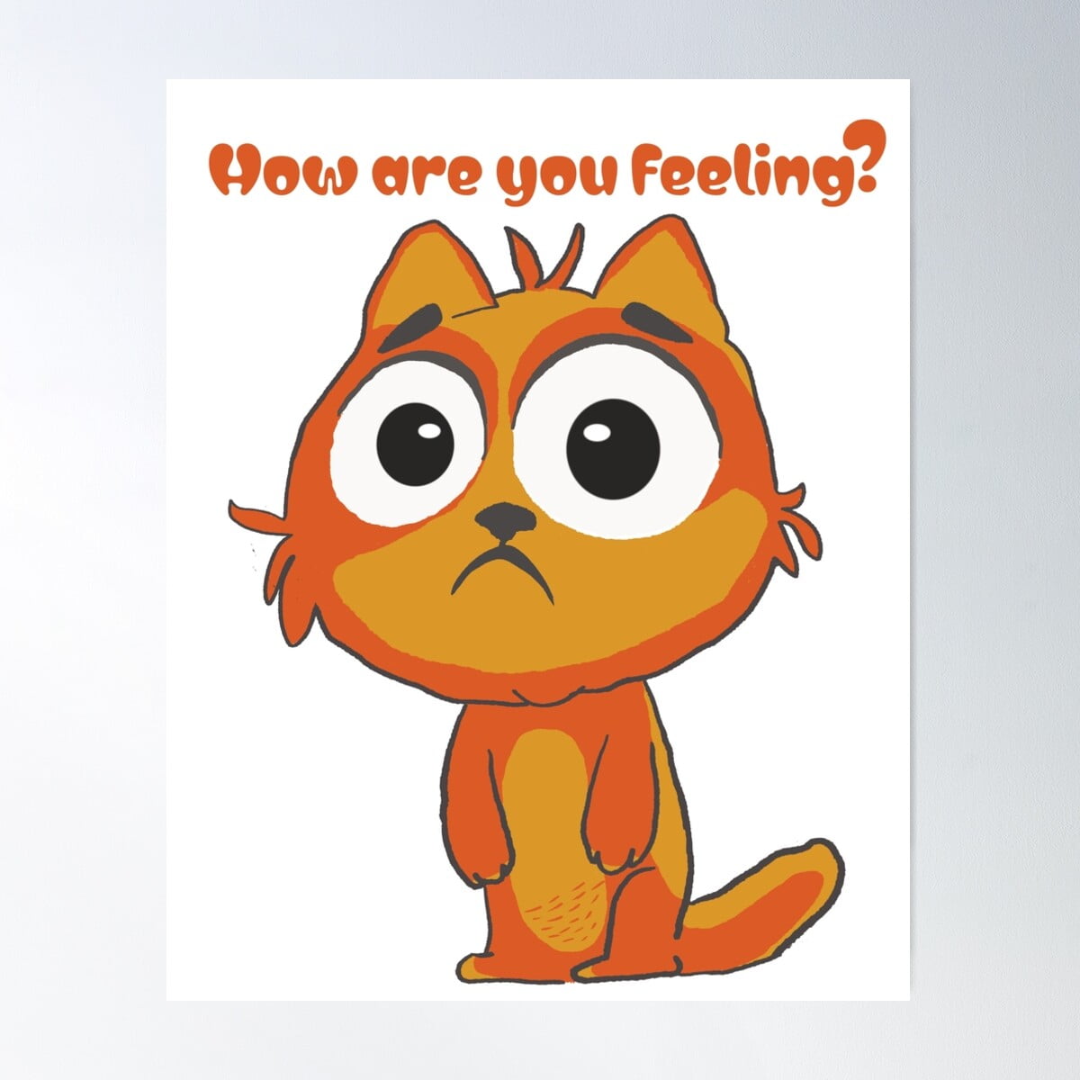 Sad Emotions Are Valid! (Cute Cat Emotion Regulation) Poster Wall Art ...