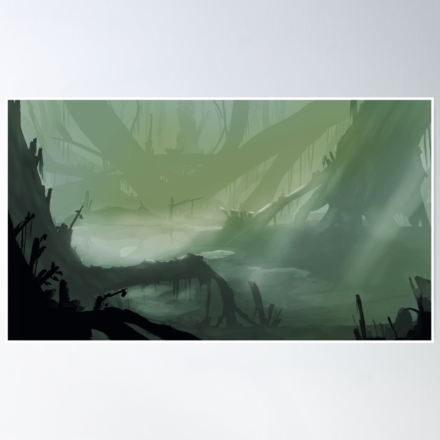 Sad Forest Poster Wall Art, Modern Wall Decor, 8x12 UNFRAMED - Walmart.com