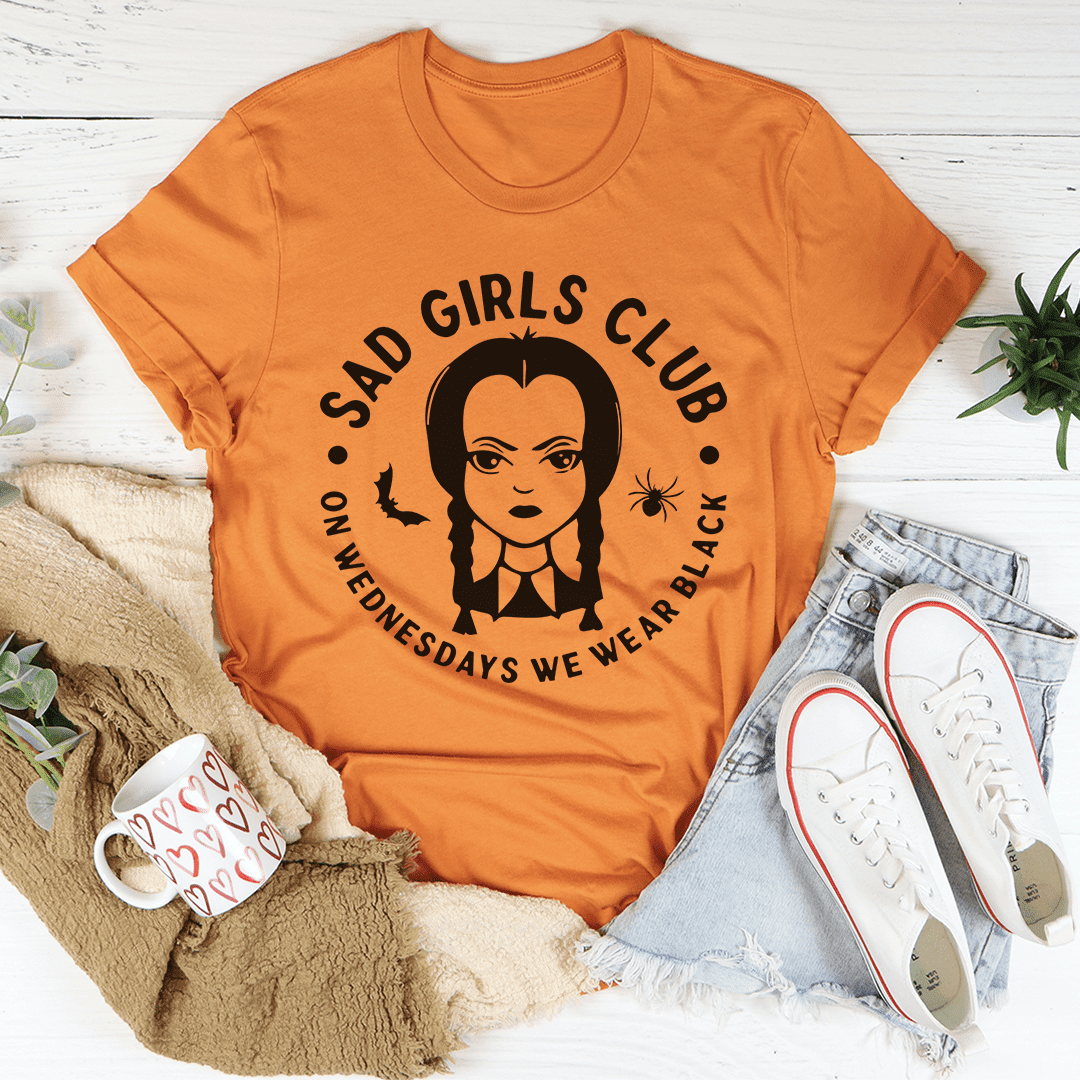Sad Girls Club Tee Burnt Orange S Peachy Sunday T-Shirt - Walmart.com