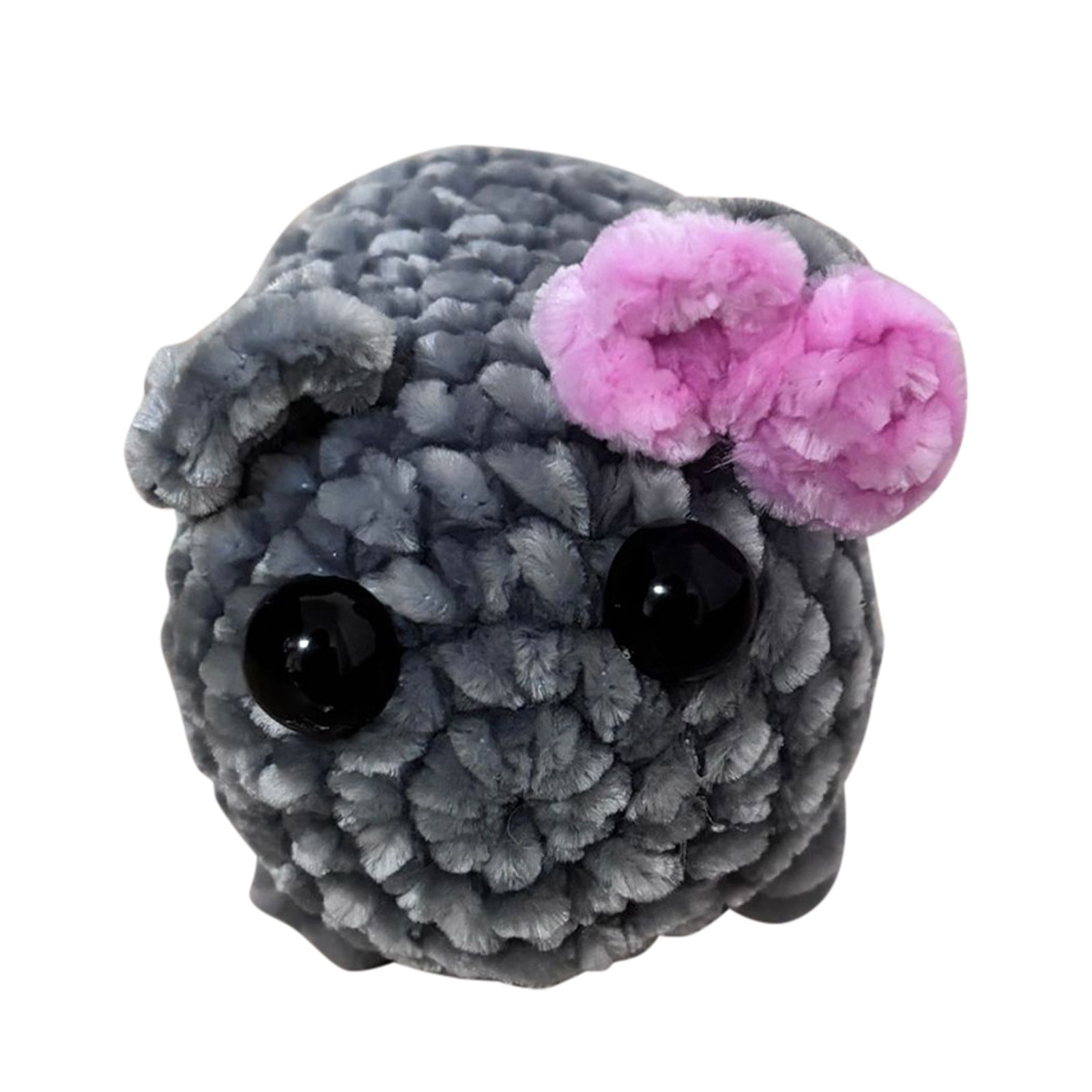 Sad Hamster , Cute Crochet Sad Hamster Meme Plush Positive Hamster ...