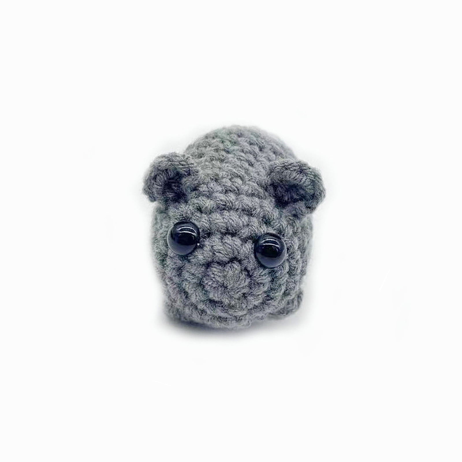 Sad Hamster Hook Weaving Doll Keychain Pendant Knitted Hamster Ball ...