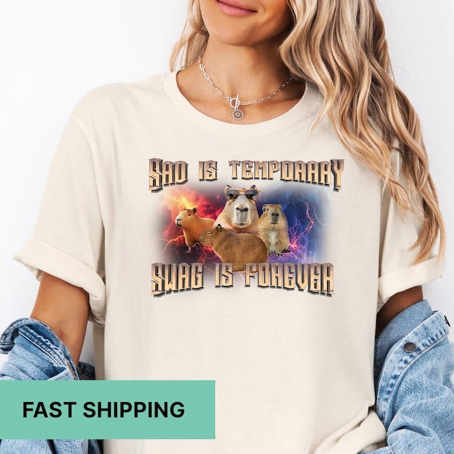 Sad Is Temporary Swag is Forever Vintage 90s T-Shirt, Retro 90s ...