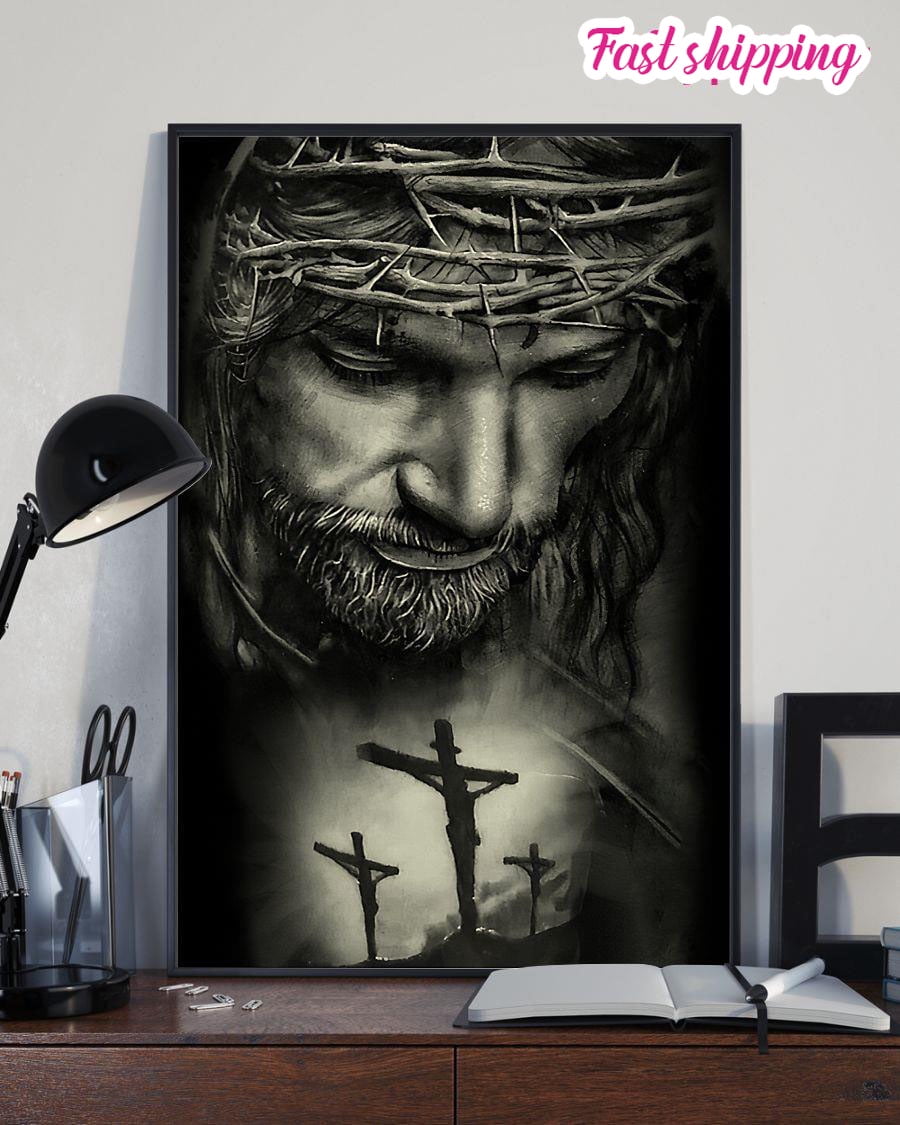 Sad Jesus Looking Down Poster Wall Art Vertical 11 x 17 Inch Poster ...