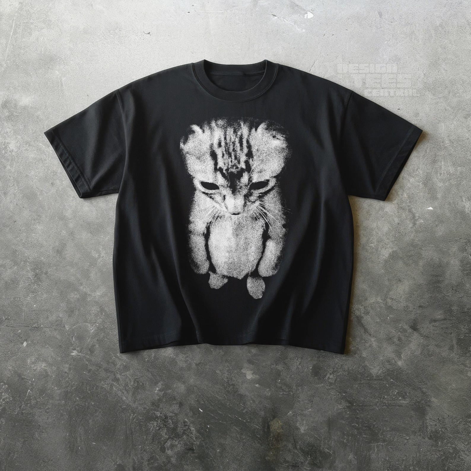 Sad Kitten Meme Standing Cat T-Shirt - Walmart.com