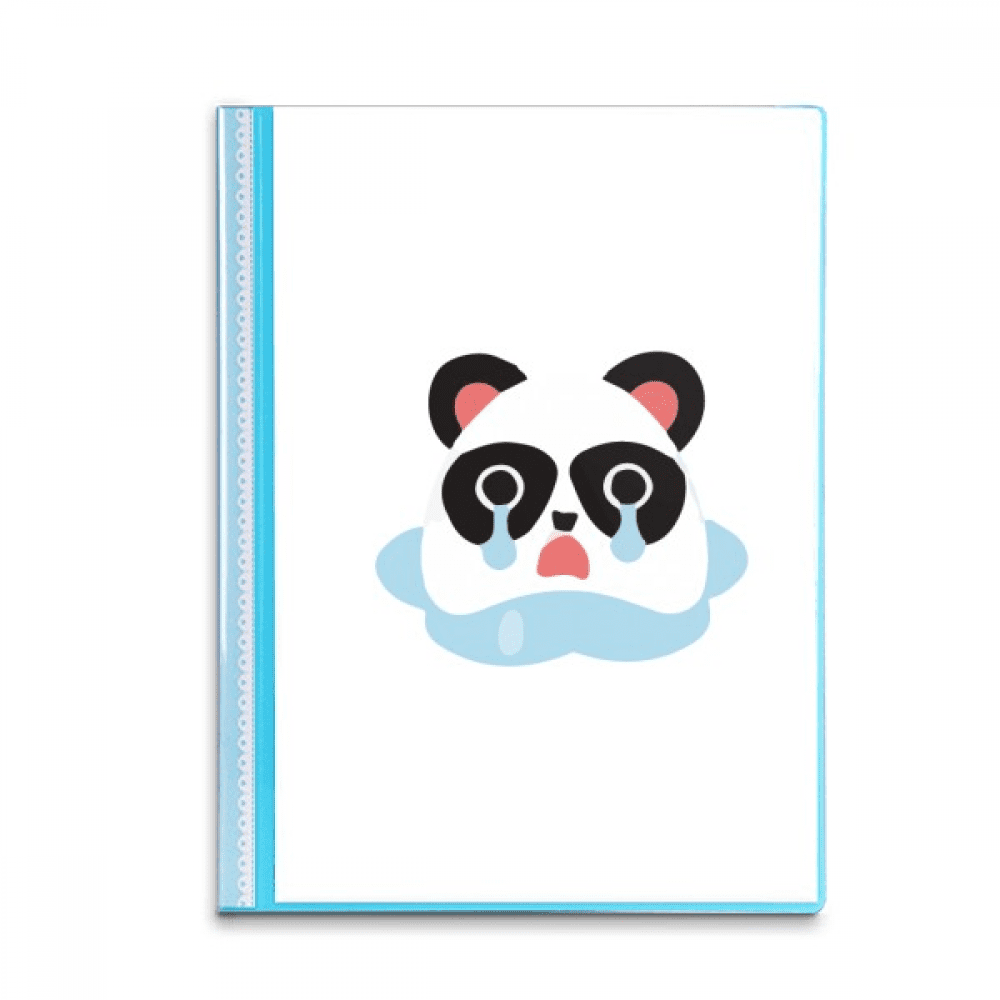 Sad Little Panda Poor Cartoon Expression Book Sheet Protectors ...