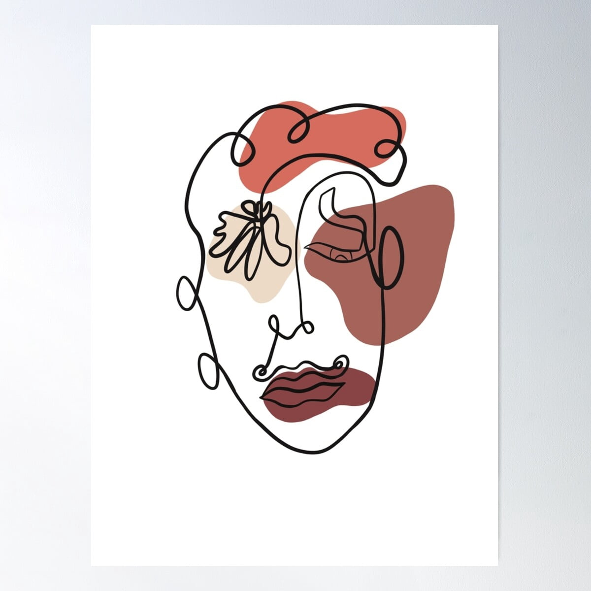 Sad Man Poster Wall Art, Modern Wall Decor For Living Room Bedroom ...