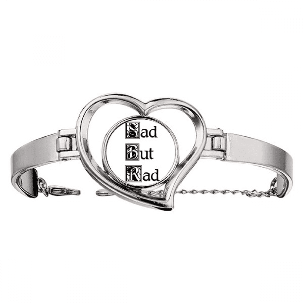 Sad Mood Turning Color Art Deco Fashion Bracelet Heart Jewelry Wire ...