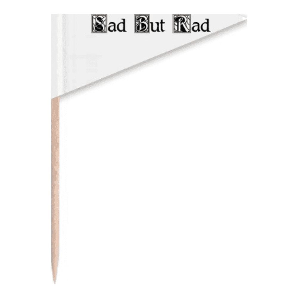 Sad Mood Turning Color Art Deco Fashion Toothpick Triangle Cupcake ...