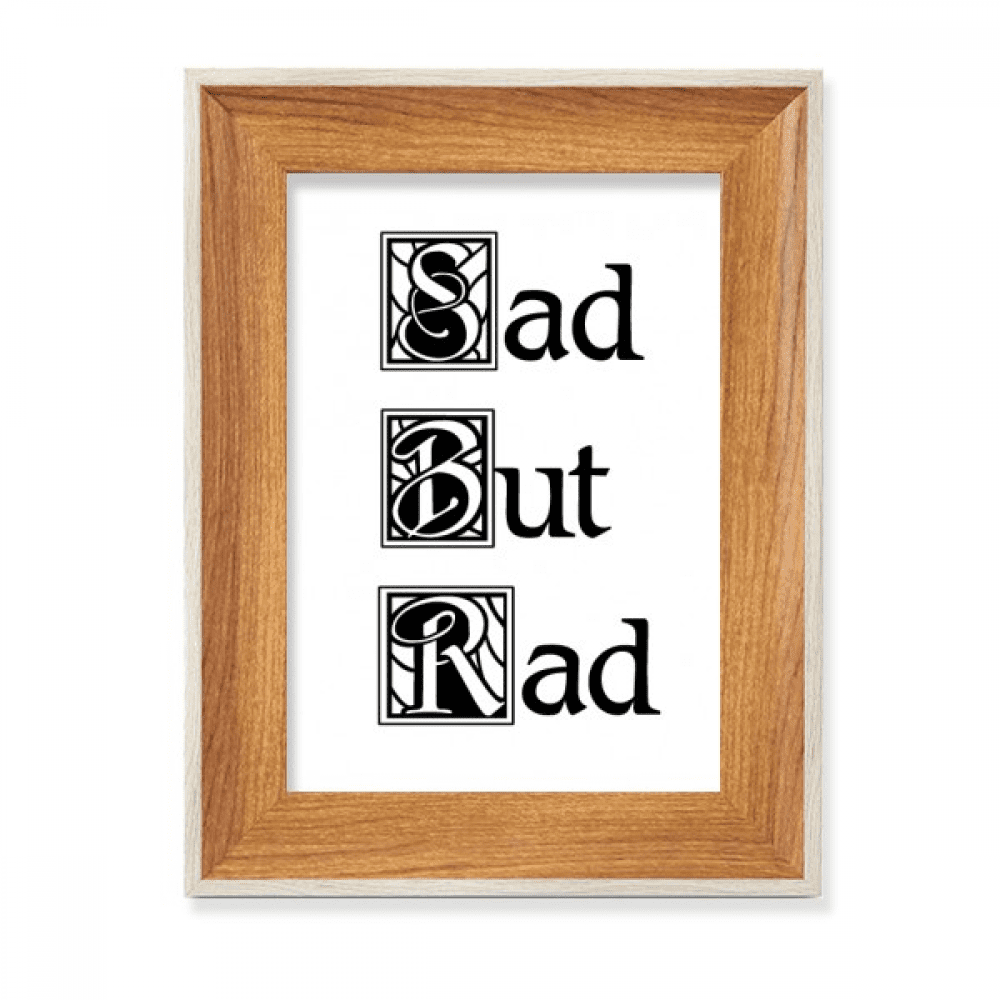 Sad Mood Turning Color Desktop Wooden Photo Frame Display Picture Art ...