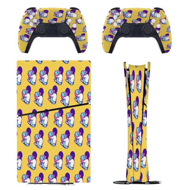 Sad Pattern PS5/PS5 Slim Digital Disc Skin Sticker For Console And ...