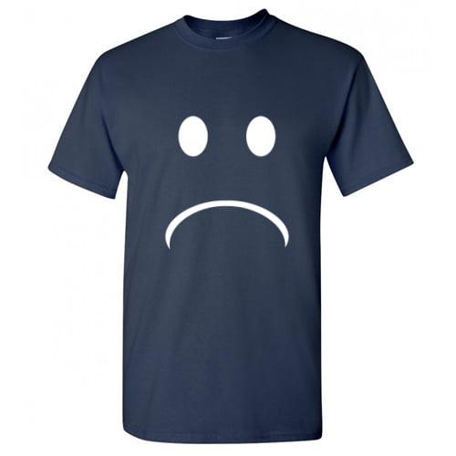 Sad Smile Emotion Novelty Graphic Tees Men Christmas Gifts Anniversary ...