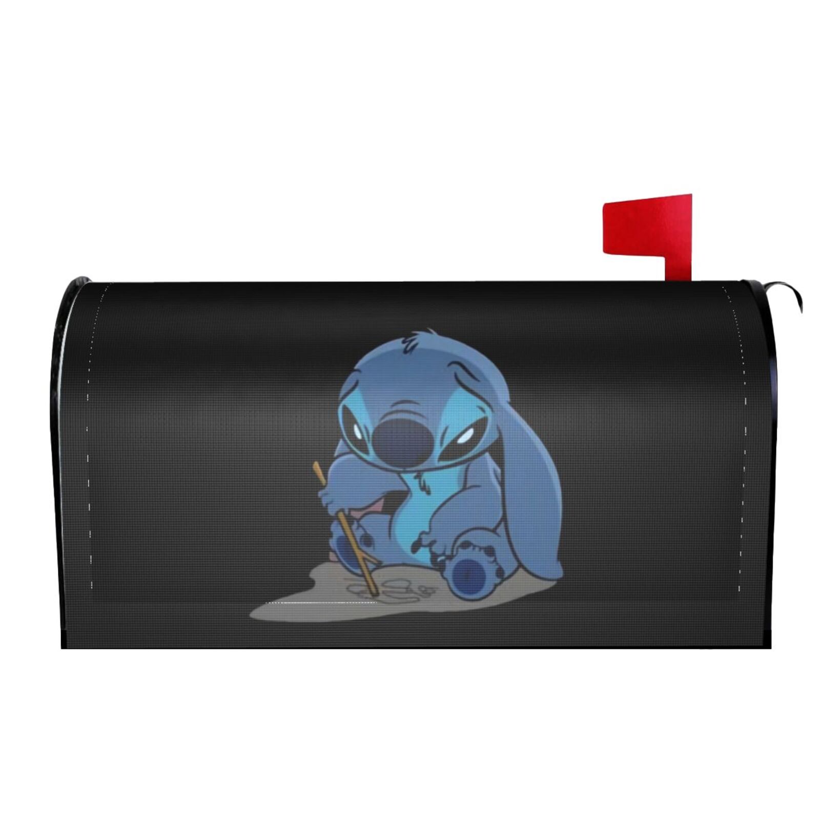 Sad Stitch Cartoon Character Mailbox Cover Magnetic Standard Size, Post ...