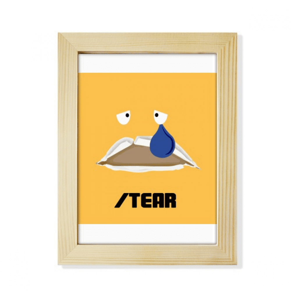 Sad Yellow Emotion Tear Cry Desktop Adorn Photo Frame Display Art ...