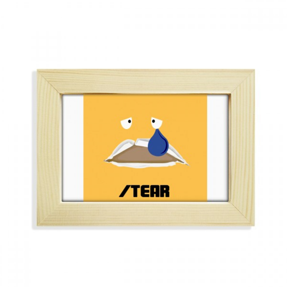 Sad Yellow Emotion Tear Cry Desktop Decorate Photo Frame Picture Art ...