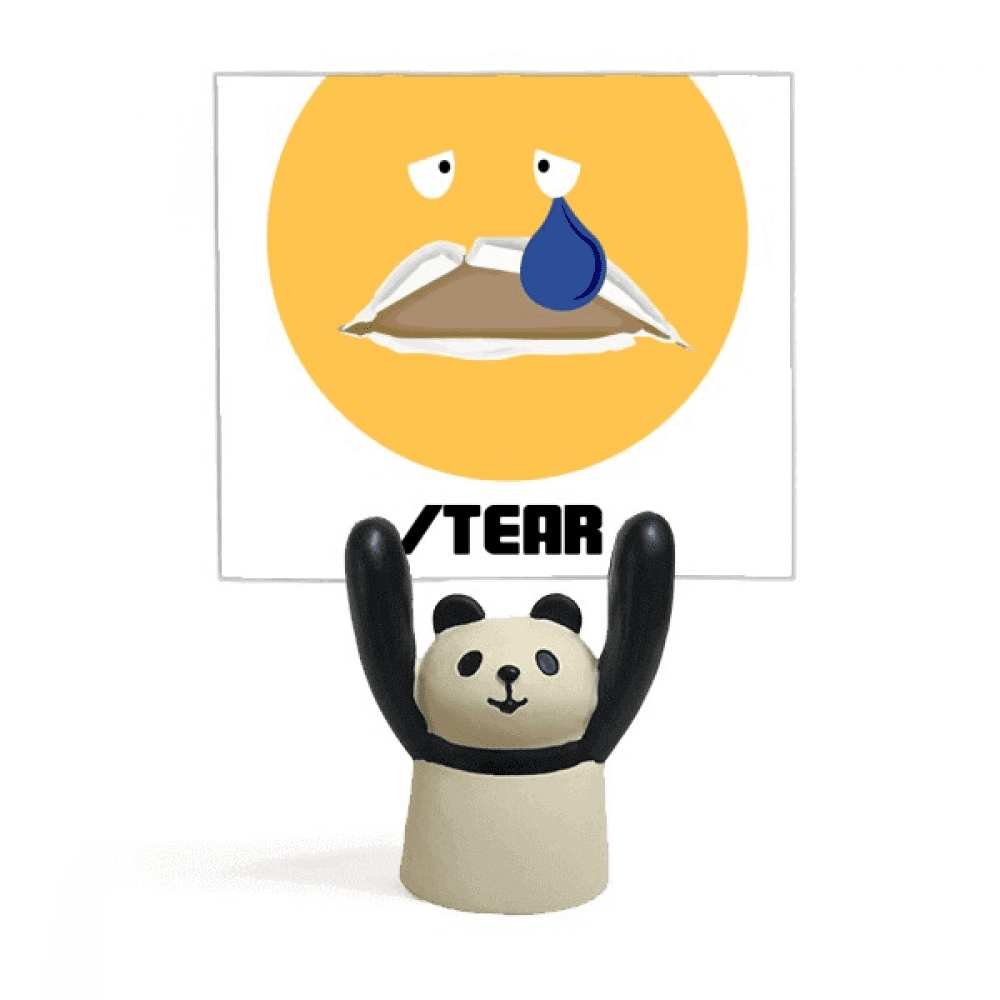 Sad Yellow Emotion Tear Cry Memo Holder Cartoon Animal Panda Stand ...