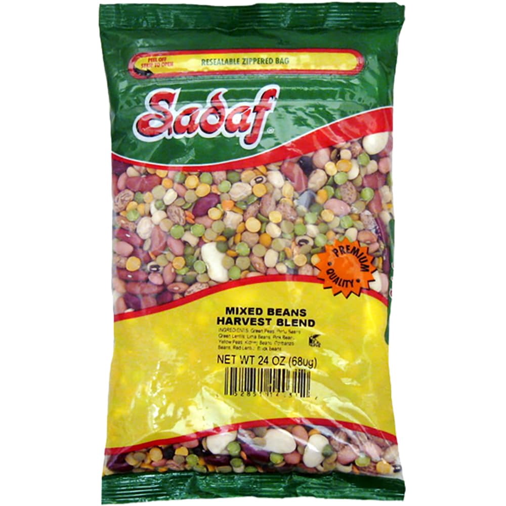 Sadaf 10 Bean Soup Mix Harvest KKS1 Blend 24 oz. - Dried Beans Mixed ...