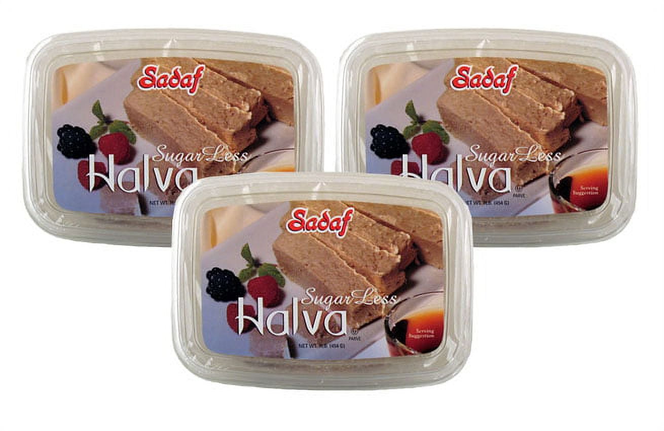 Sadaf Halva Sugarless 16 oz. Pack of 3 ) - Walmart.com