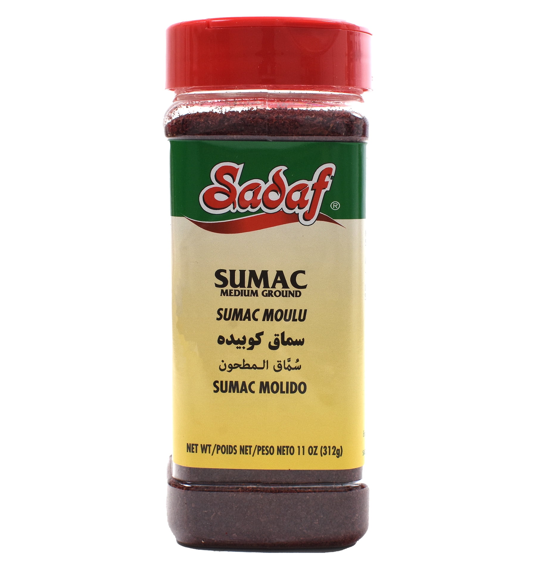 Sadaf Kosher Halal Medium Ground Sumac, 11 oz, Tangy Seasoning for Mediterranean Dishes ...