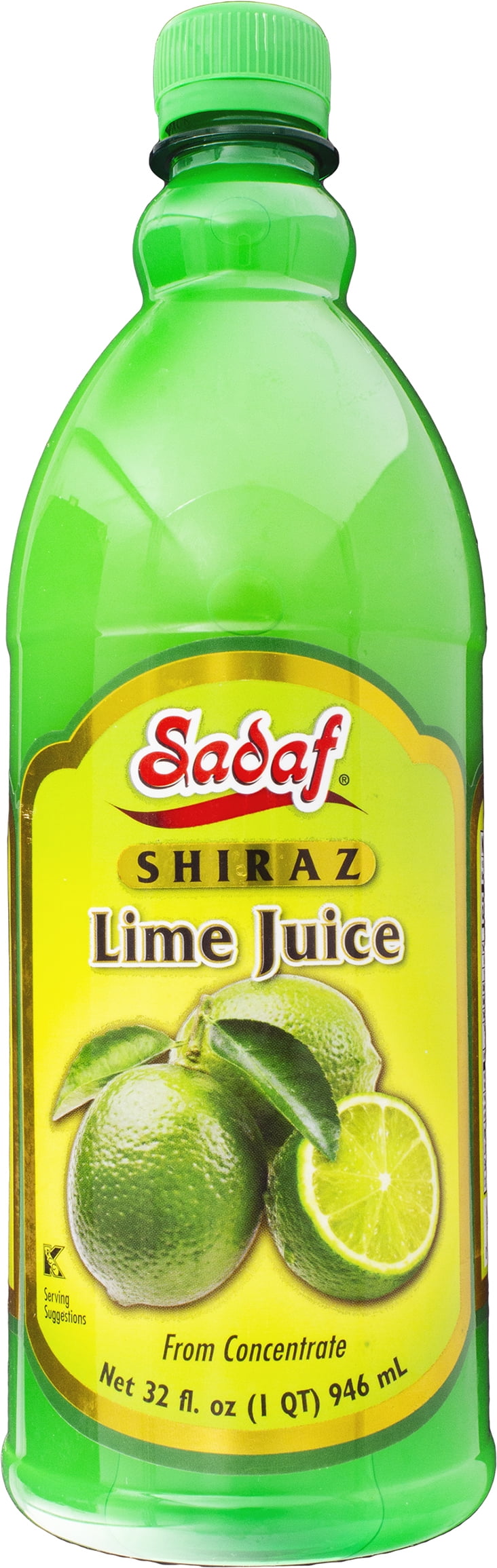 Sadaf Pure Lime Juice for Real Cocktails, Cooking, from Concentrate, 32 ...