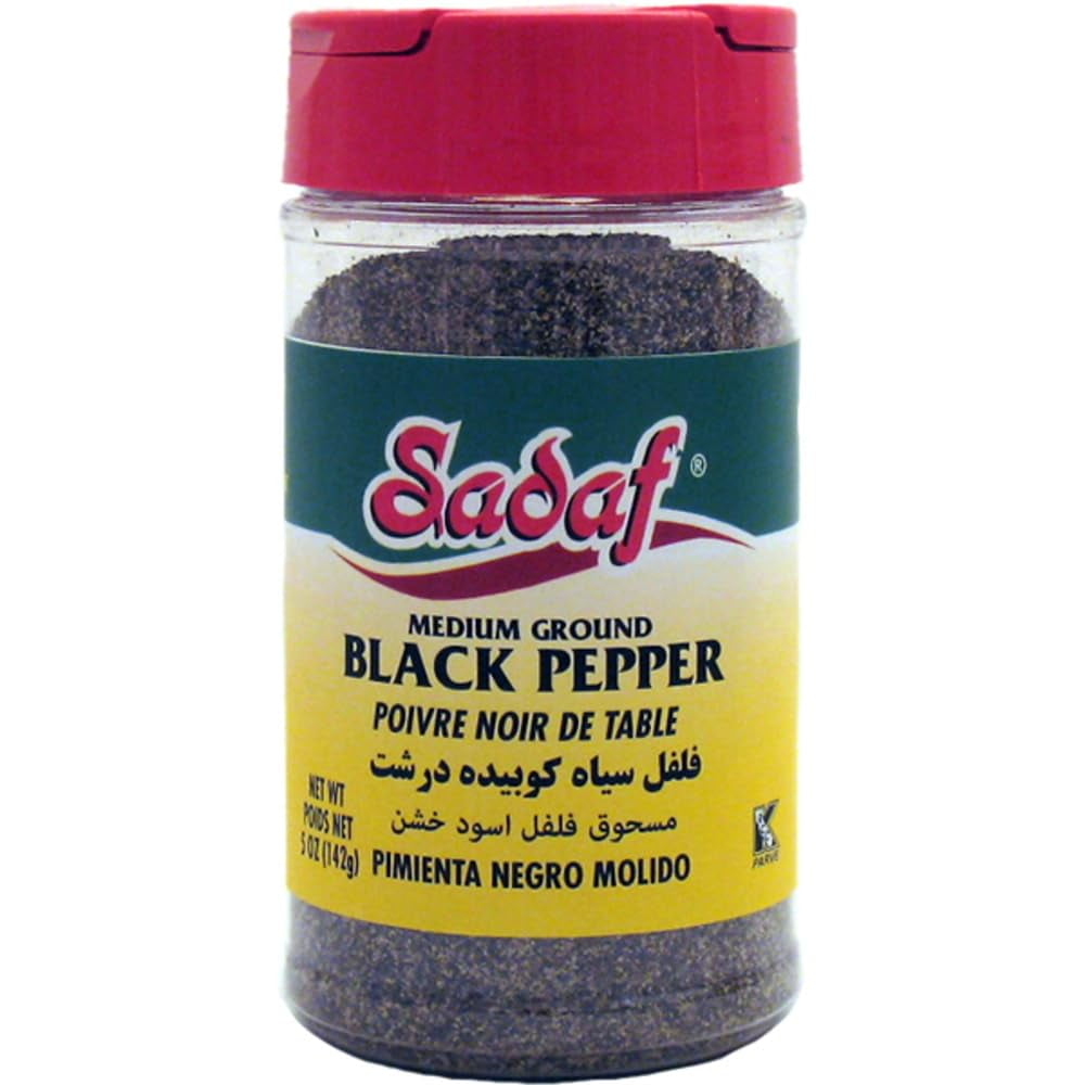 Sadaf Medium Ground Black CCF19 Pepper - Ground Black Pepper for ...