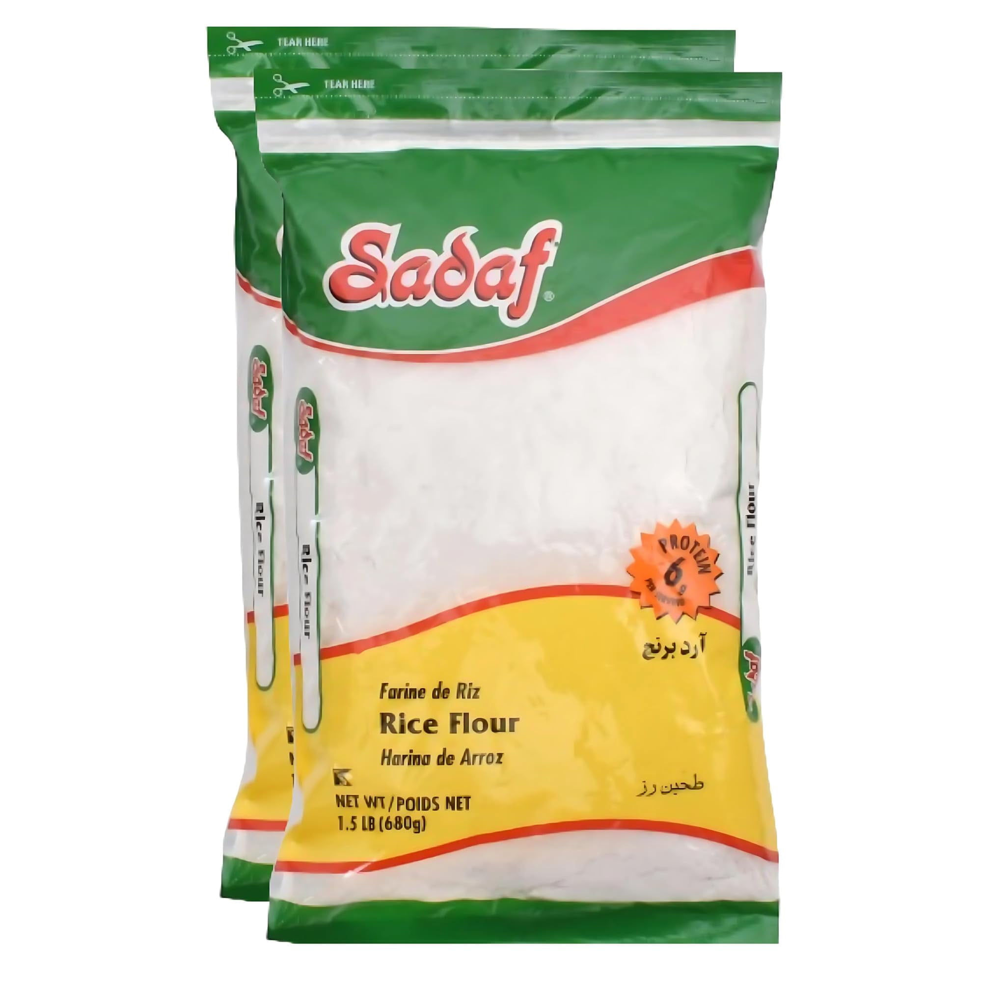 Sadaf Rice Flour - JKF25 Pure White Rice Flour for Baking or Cooking 1. ...