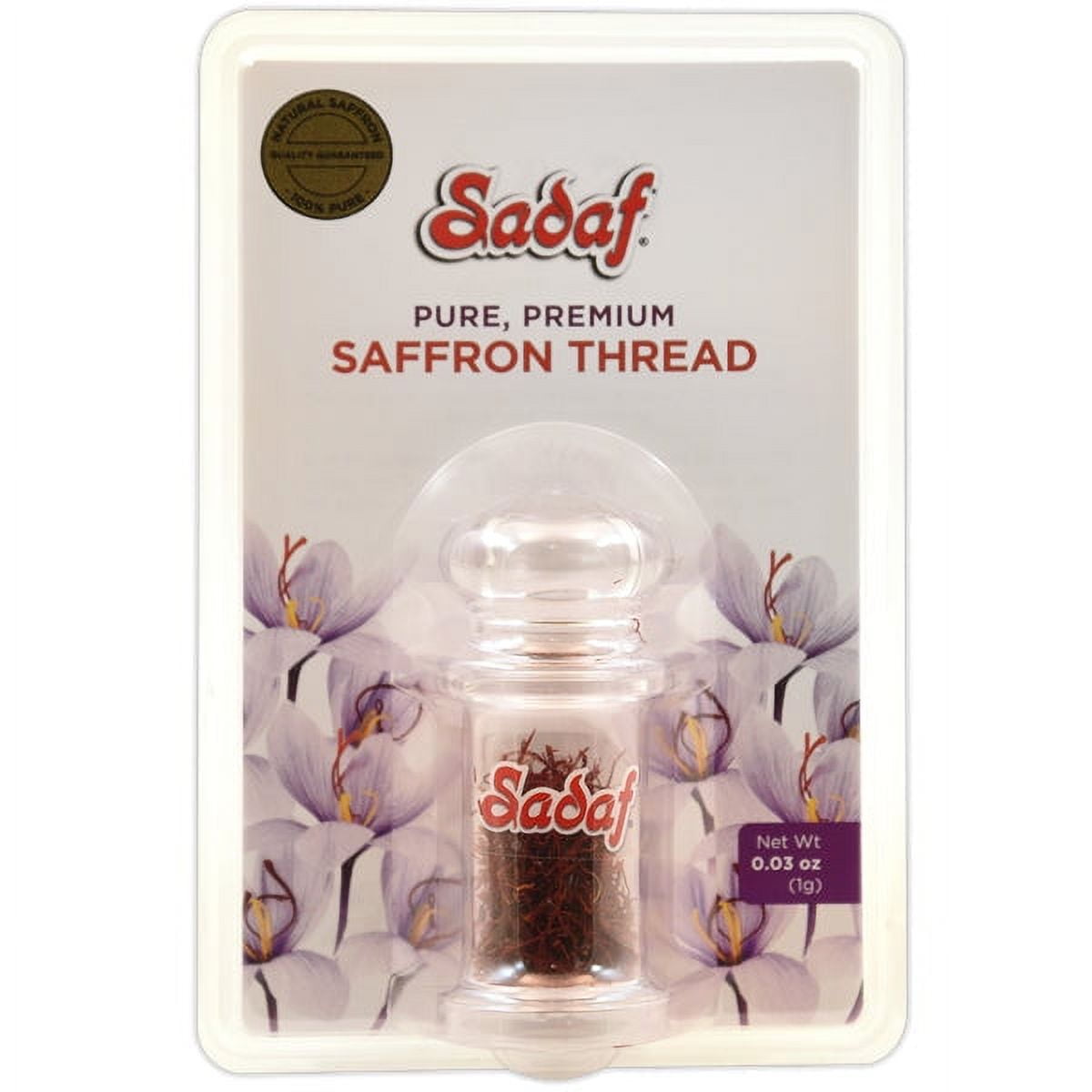 Sadaf Saffron Thread, Pure and Premium, 1g - Walmart.com
