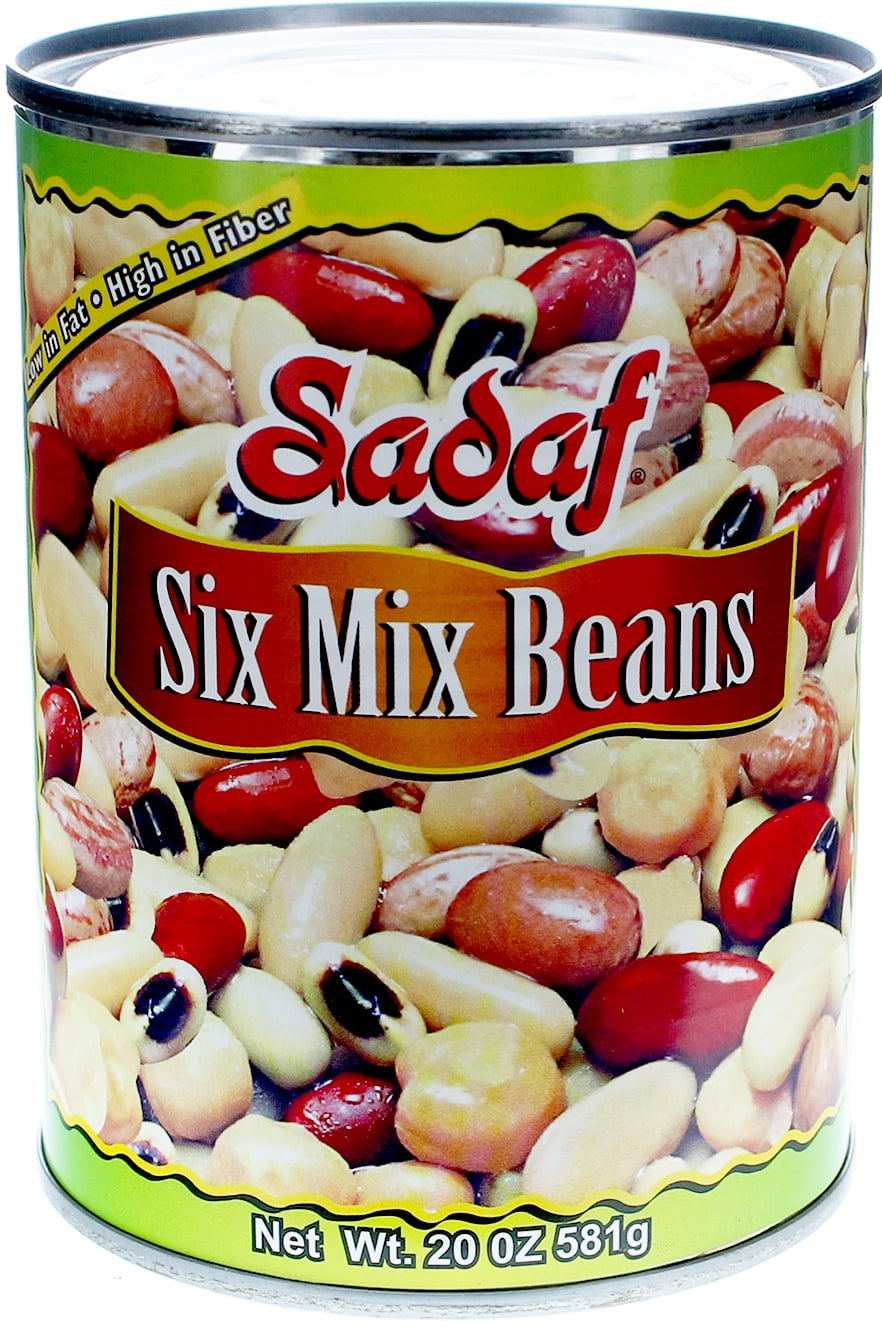 Sadaf Six Mix Beans, 20 oz - Walmart.com