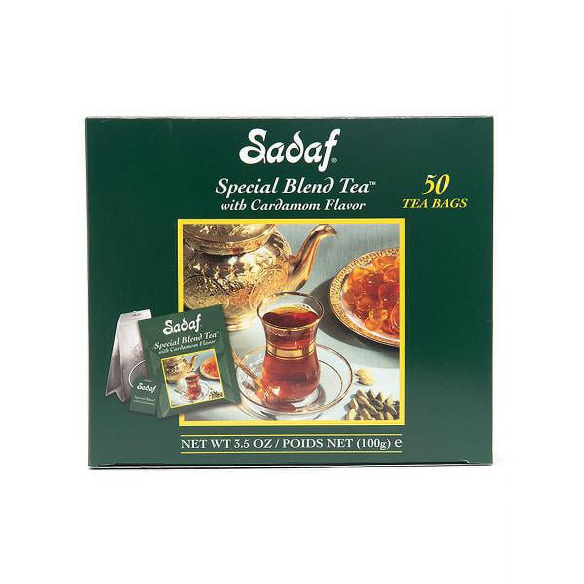 Sadaf Special Blend Tea Cardamom 50 Tea Bags Pack of 2 - Walmart.com