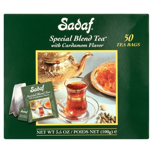 Sadaf Special Blend Tea with Cardamom Flavor, 50 Tea Bags - Walmart.com