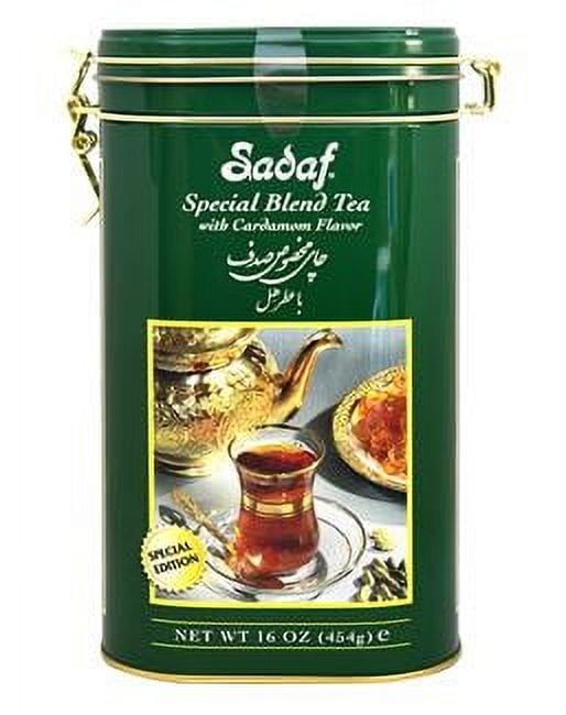 Sadaf Special Blend Tea with Cardamon Flavor Tin 16 oz. - Walmart.com