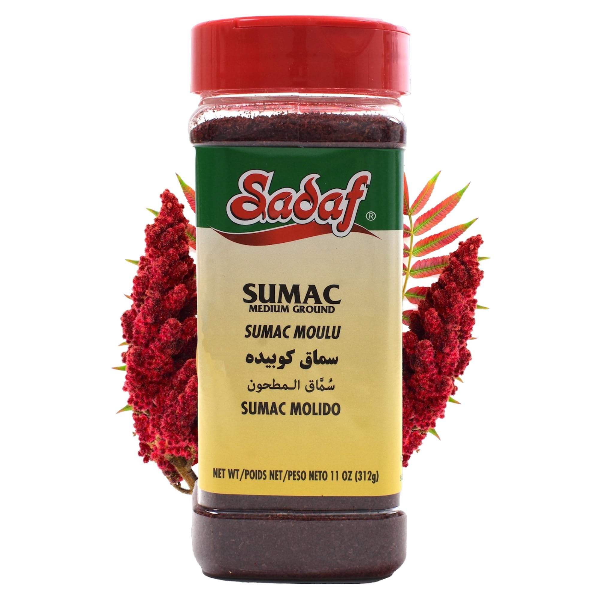 Sadaf Sumac spice ground STF9 - Pure sumac seasoning powder - Kosher ...