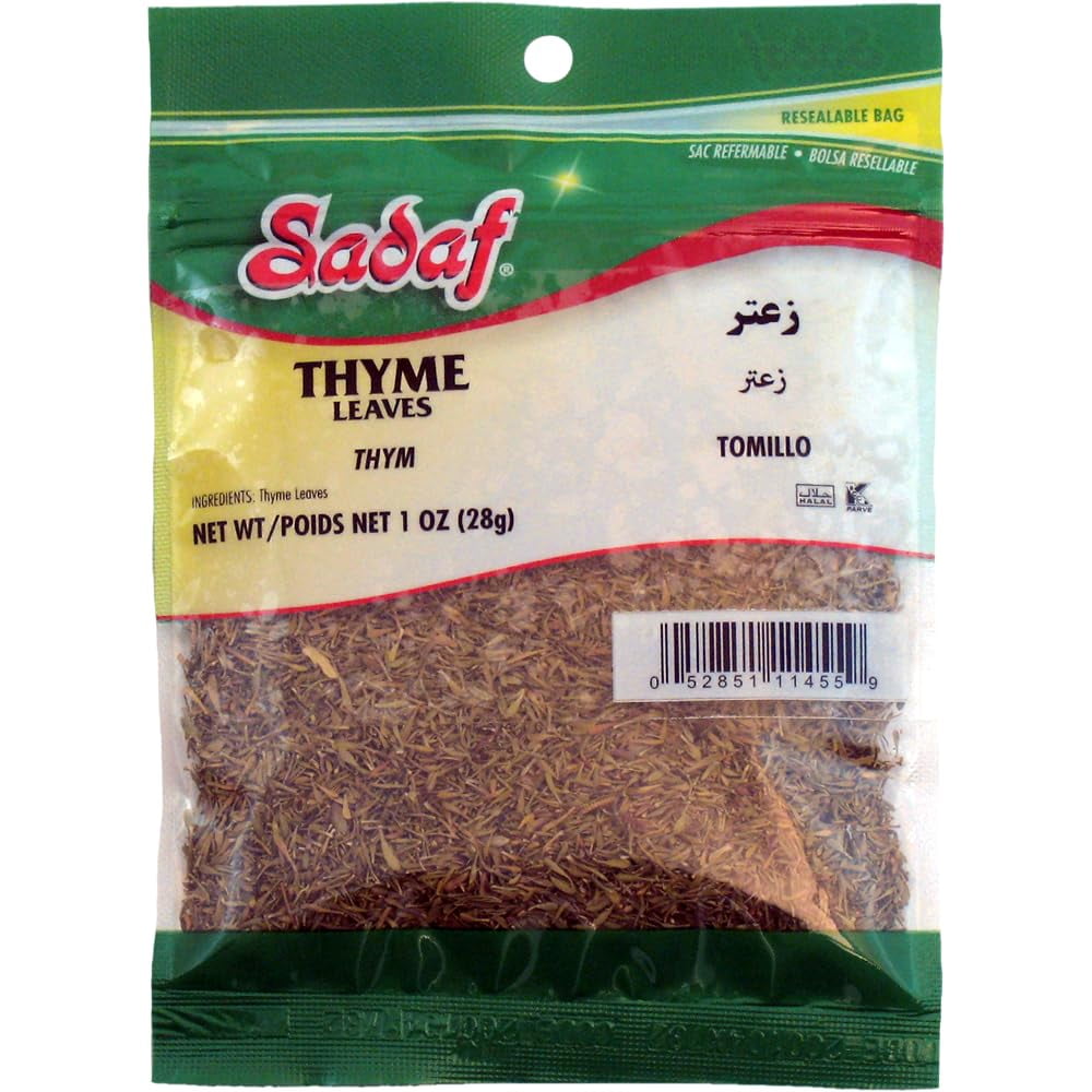 Sadaf Thyme Leaves - DMF15 Whole Thyme Leaves for Cooking and Food Seasoning - Aromatic Thyme ...