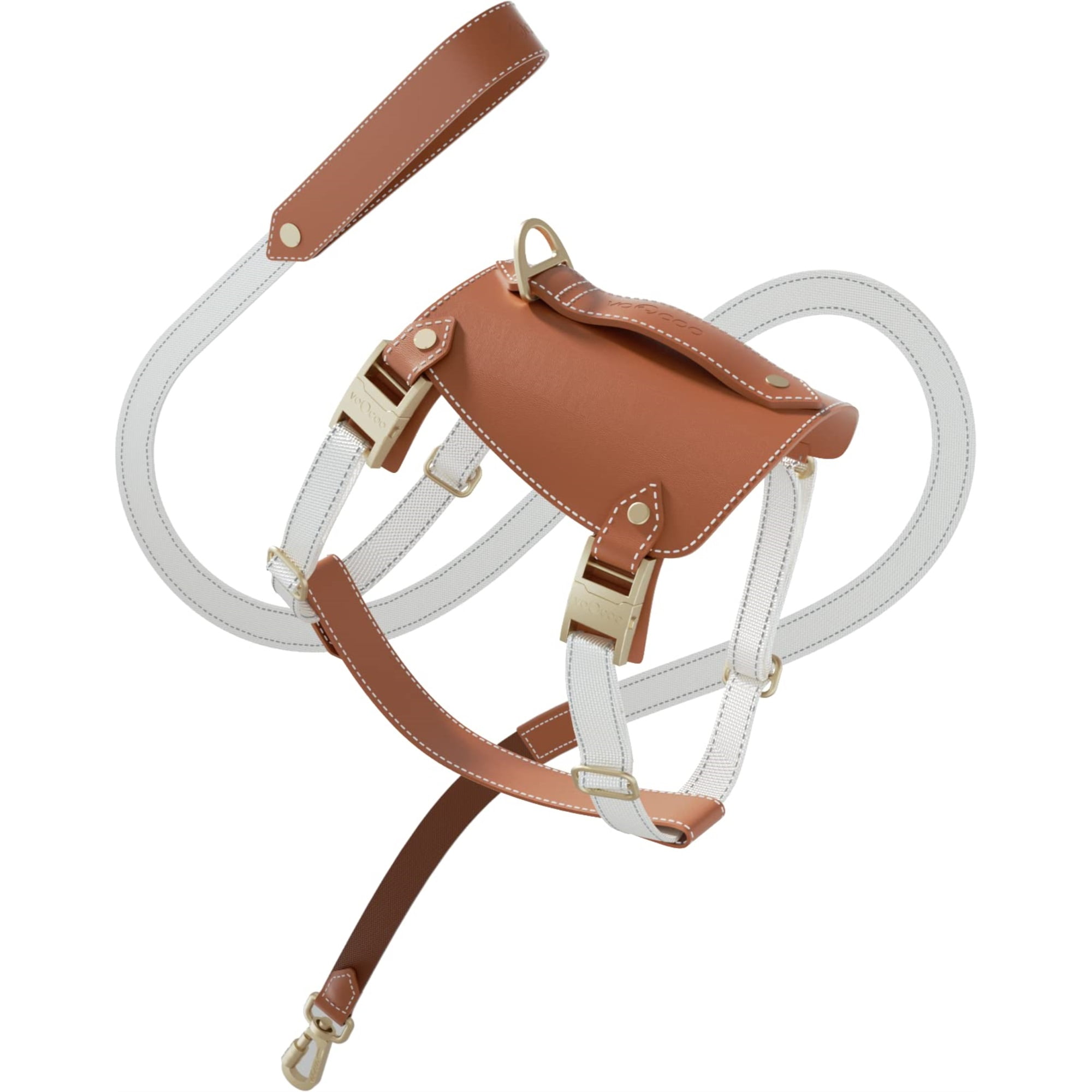 Saddle Dog Harness with Leash Set Adjustable Reflective Dog Vest with ...