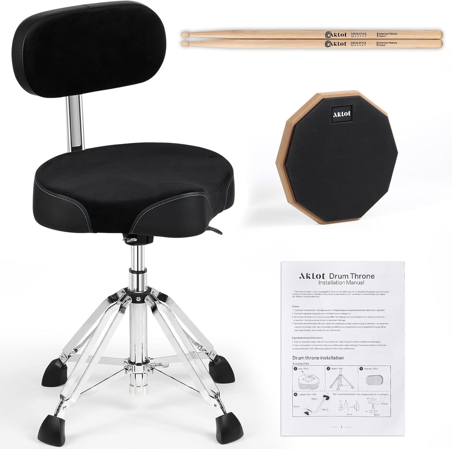 Saddle Drum Throne Hydraulic Druming Throne Heavy Duty Seat Height ...